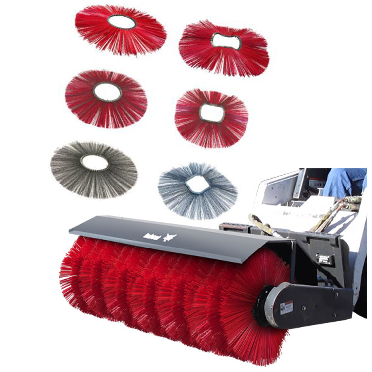 La escoba montada tractor del ángulo del cepillo del barrendero de la ...